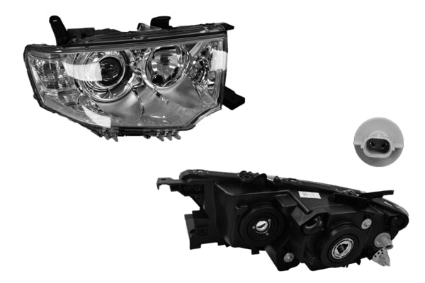 Mitsubishi Challenger PB PC 12/2009-2015 Headlight Right Hand Side ...